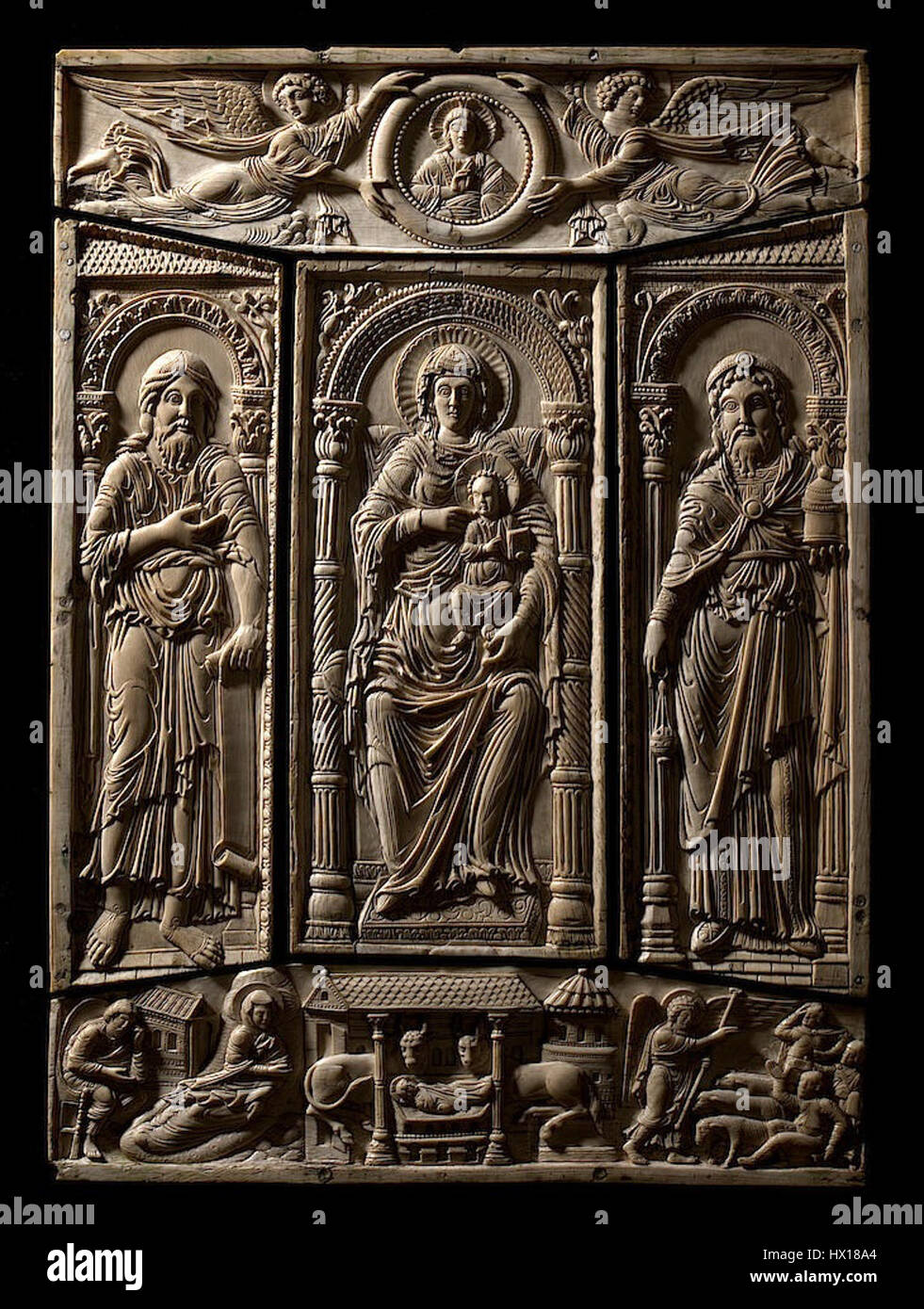 The Codex Aureus of Lorsch, a lavish illuminated manuscript, includes ...