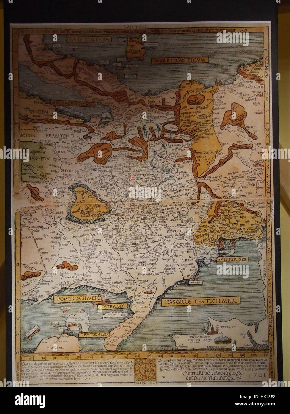 Historical map depicting route hi-res stock photography and images - Alamy