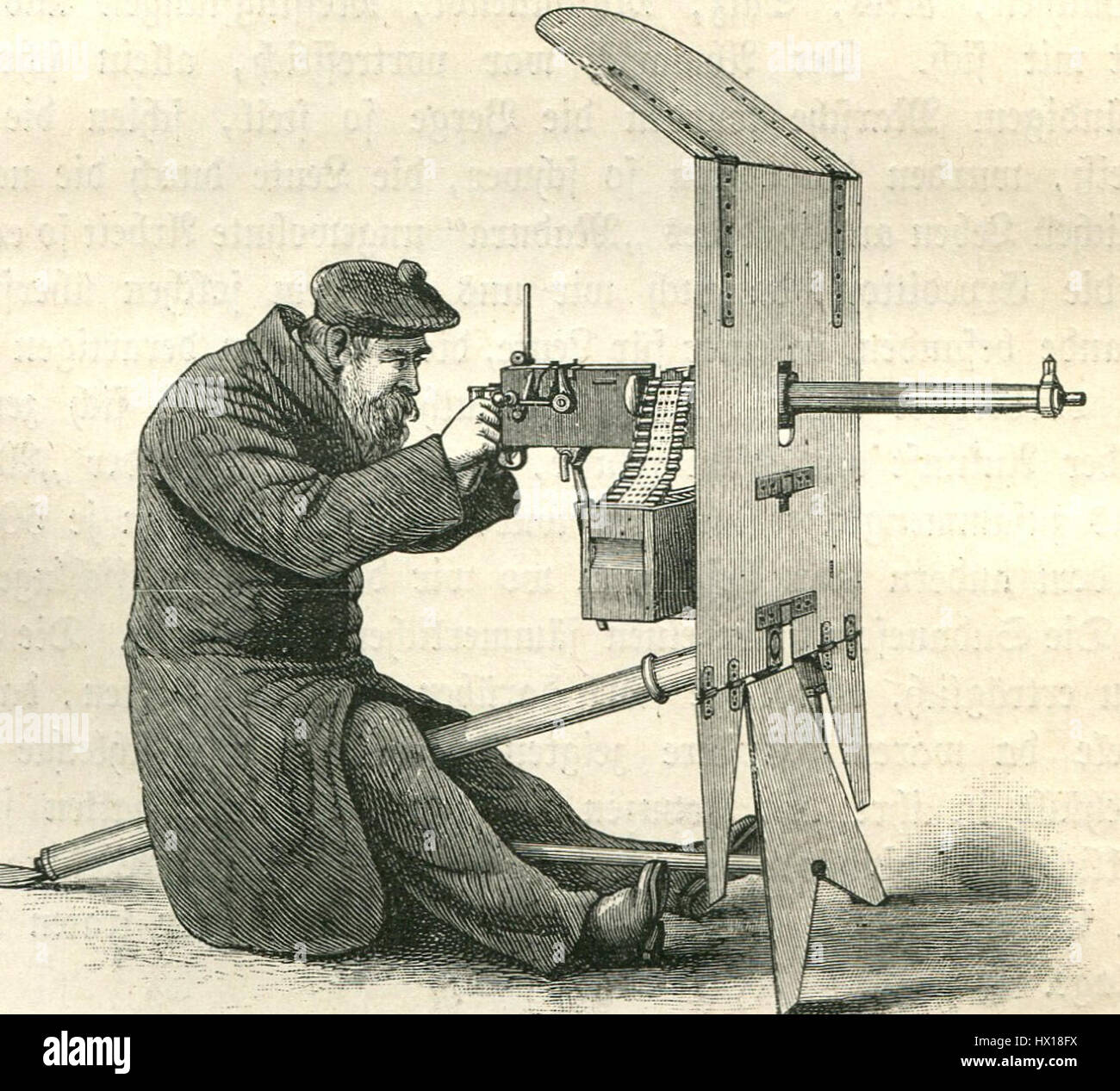 The 'Emin Paschas Maxim Schnellfeuerkanone' is a historical piece of ...