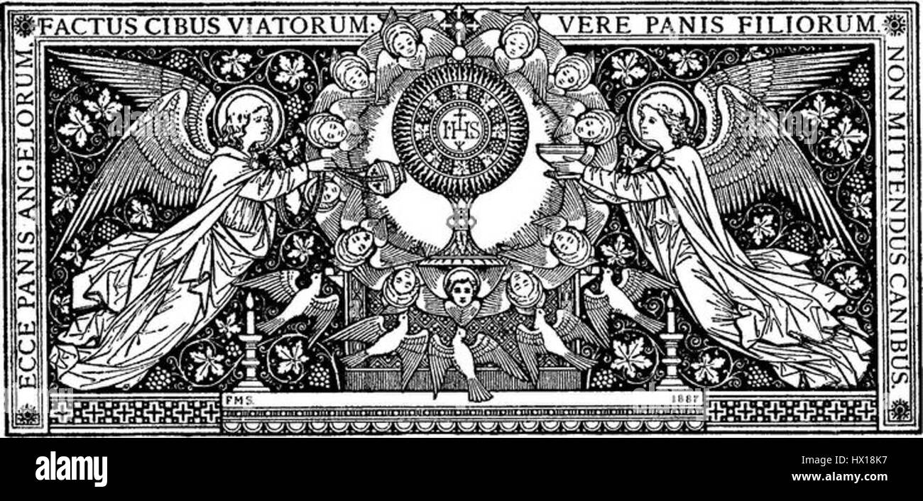 The Latin phrase 'Ecce Panis Angelorum Factus Cibus Viatorum ...