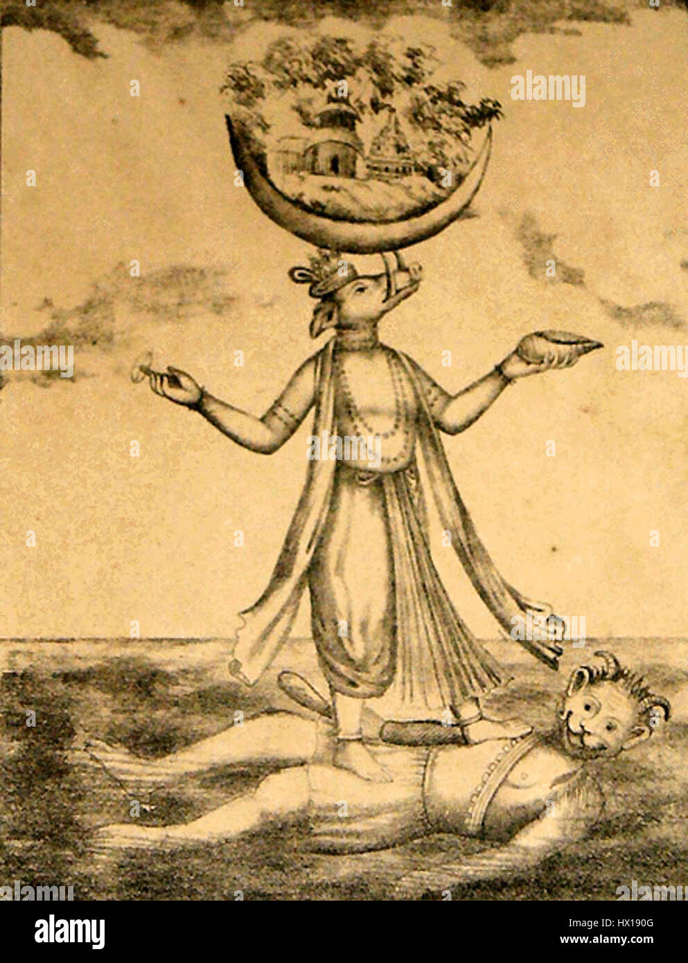 Ten avatars of vishnu hi-res stock photography and images - Alamy