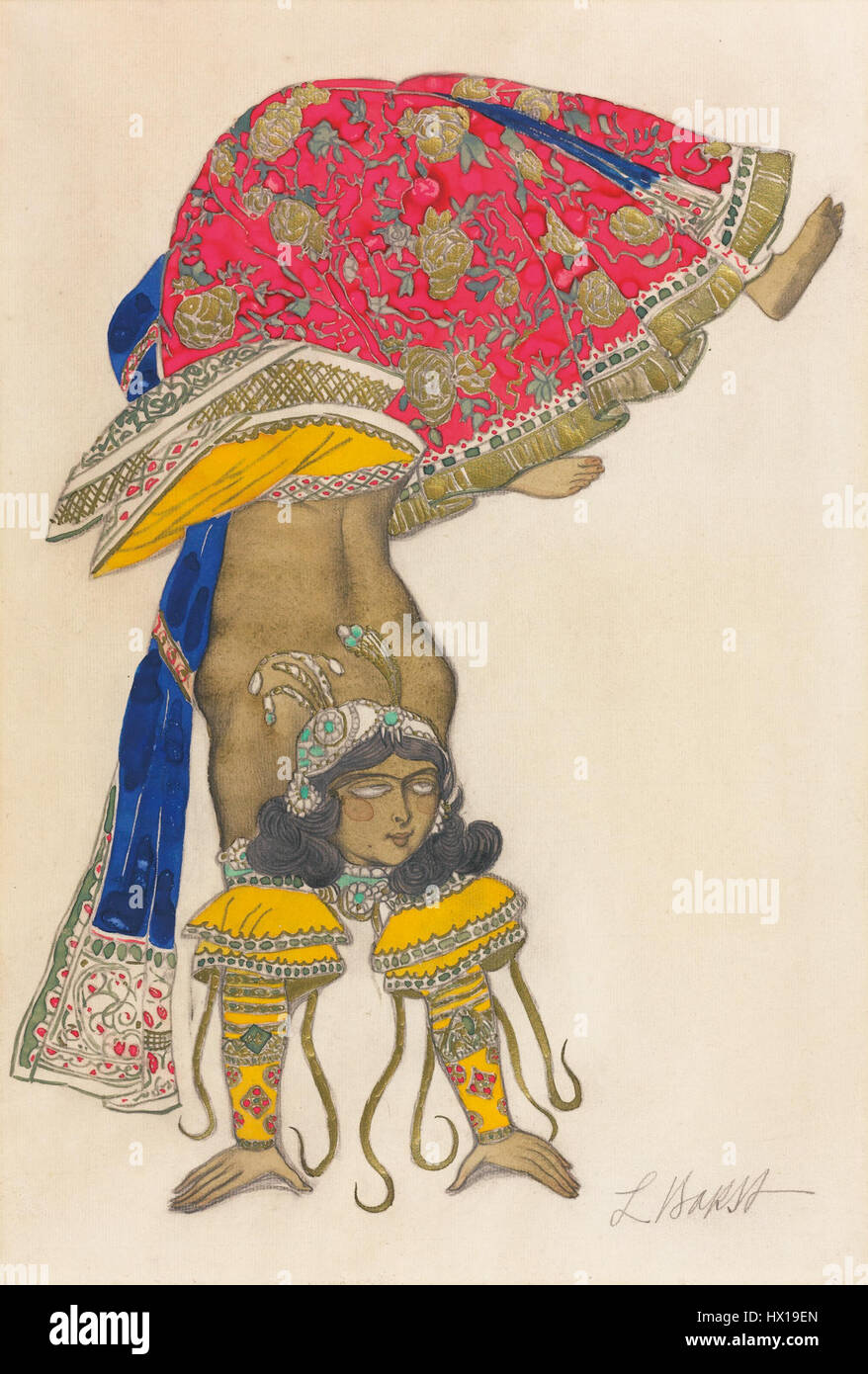 The costume design by Léon Bakst reflects his work as a renowned artist ...