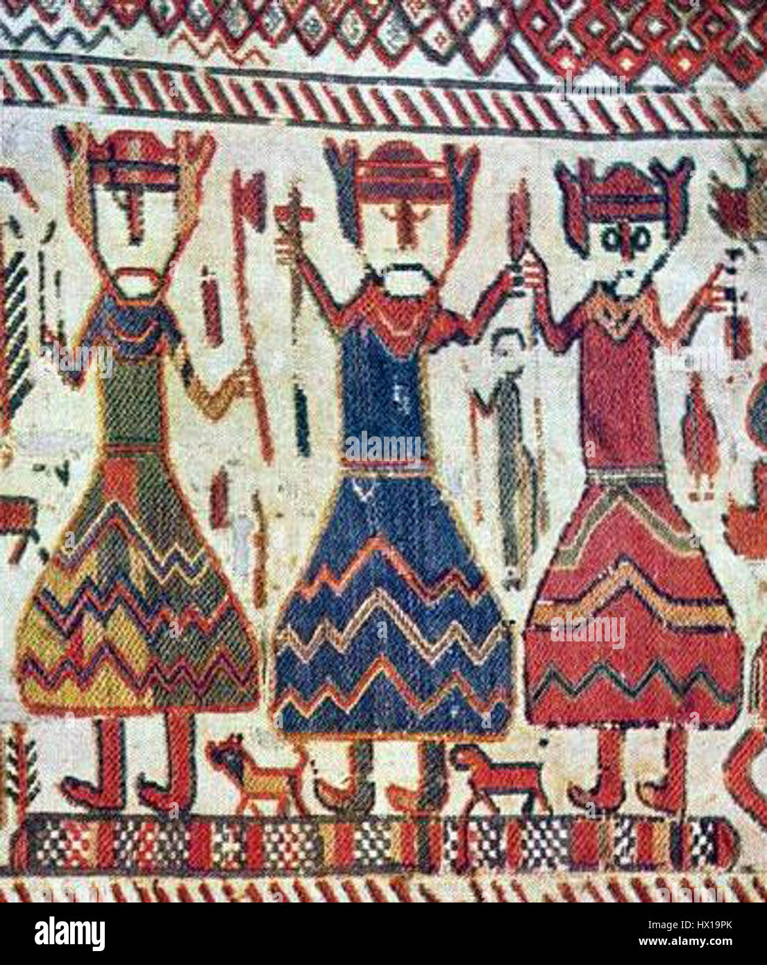 A depiction of Eric I of Denmark, Magnus III of Norway, and Ingold the ...