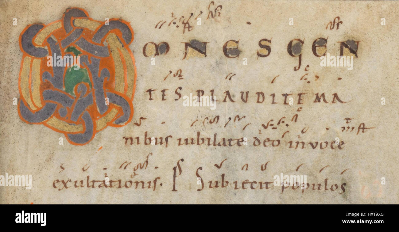 The Einsiedeln Codex 121 contains Psalm 47, known in the Vulgate as ...