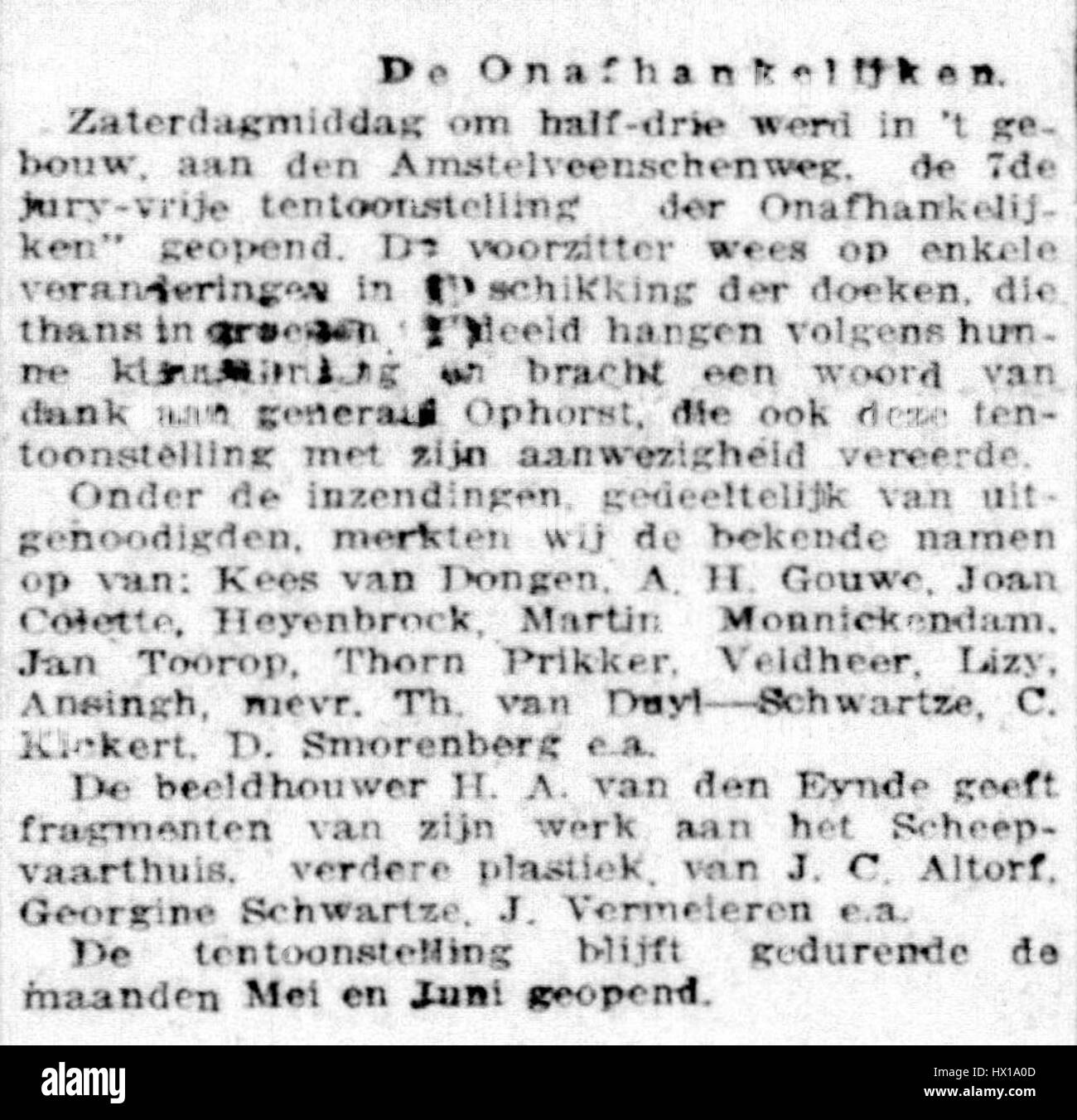 This historical newspaper article from 'De Telegraaf' (volume 024, no ...