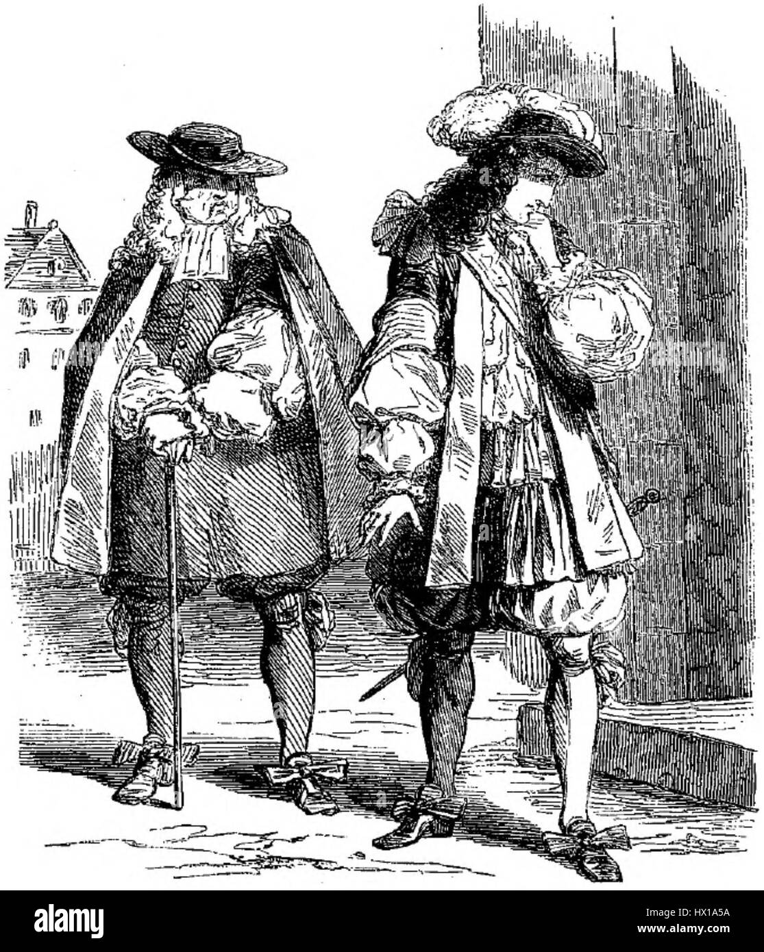 This illustration by Corneille depicts a scene from the play *Le ...