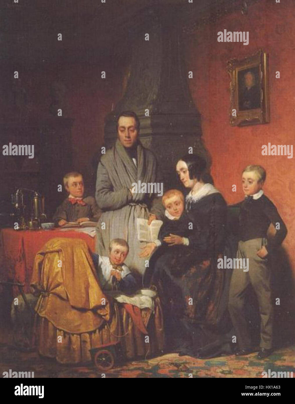 The *Familieportret van Kipps* by W.H. Schmidt is a family portrait ...