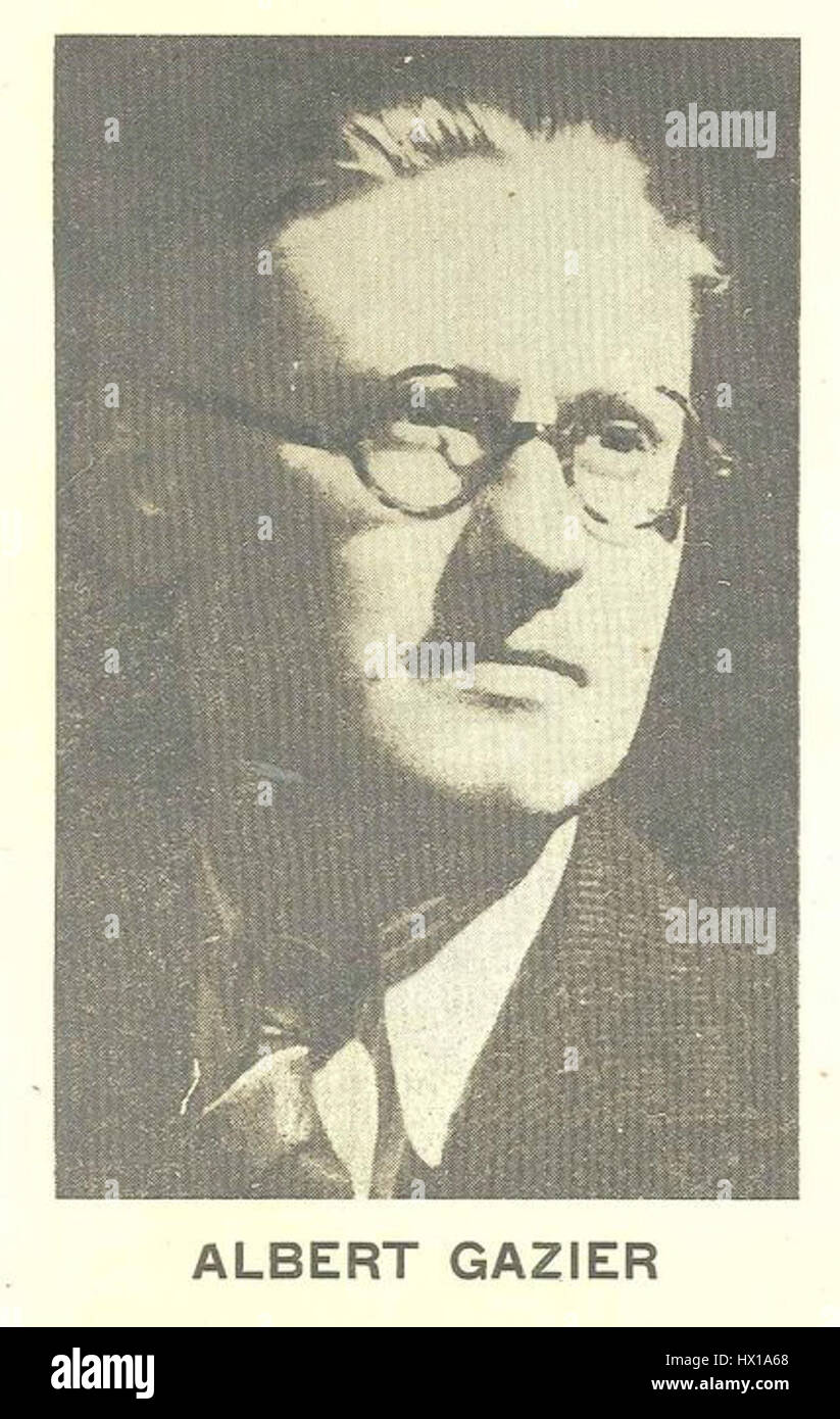 Gazier Albert affiche sfio 1946 Stock Photo - Alamy