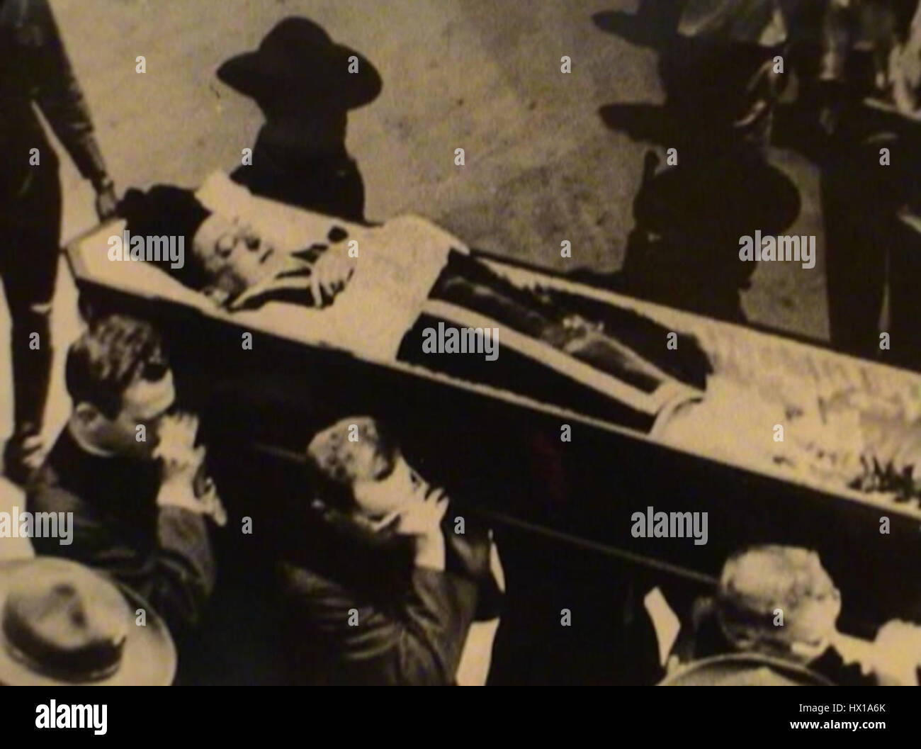 The ‘Funeral del padre Francisco Luis Lema’ depicts the somber funeral ...