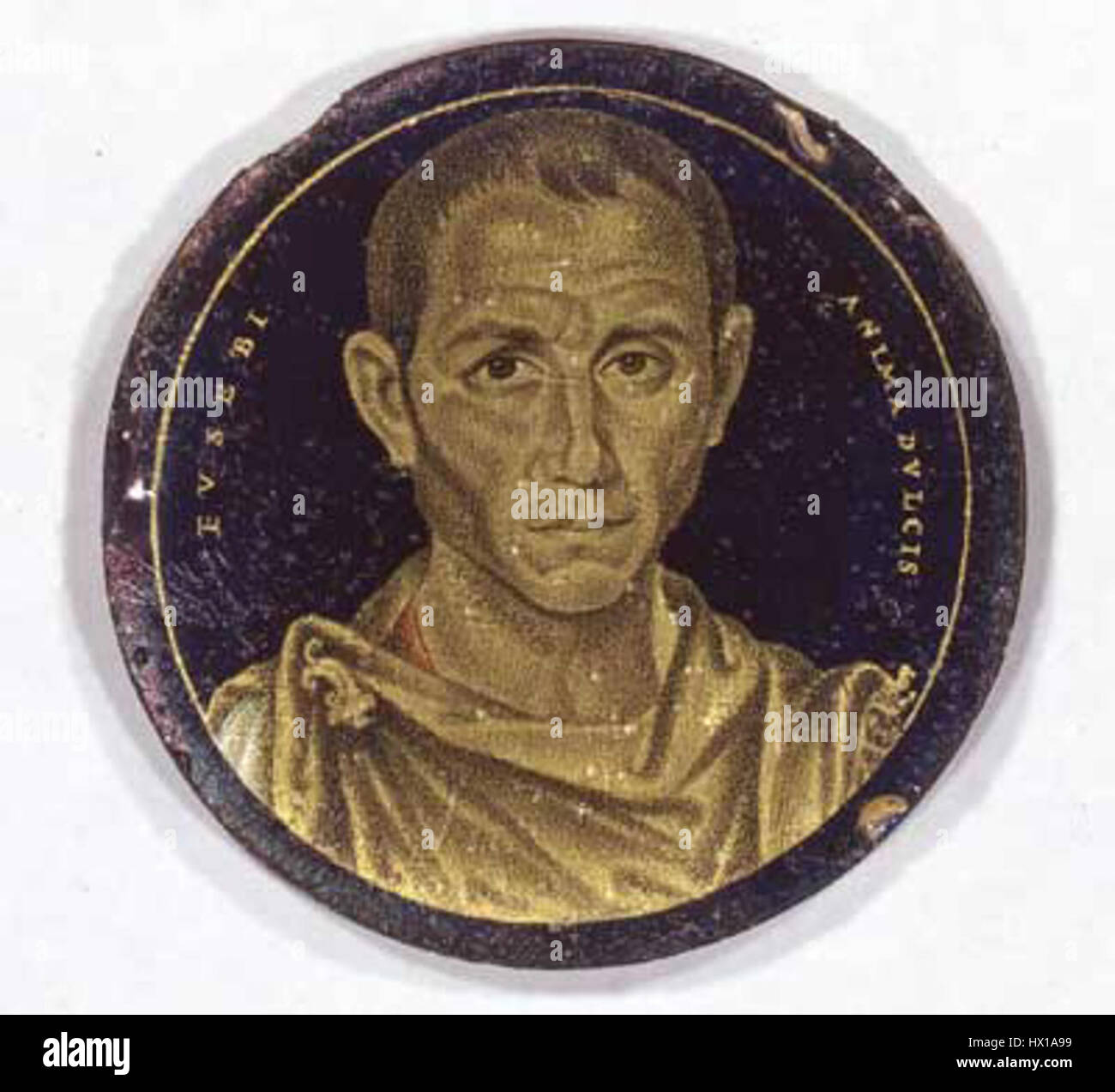 The 'Eusebius medallion' from 2180 represents an ancient coin or ...