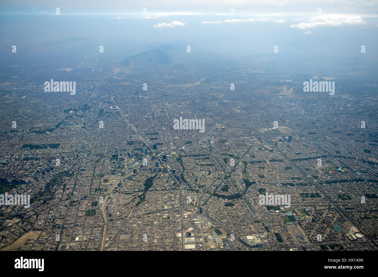 Peru, aerial photo of Lima Stock Photo - Alamy