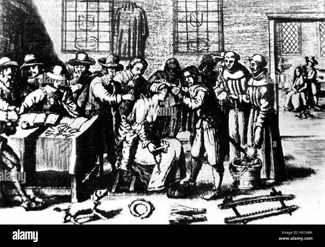 The 'Finding of a Devil's Mark' is an illustration of the medieval and ...