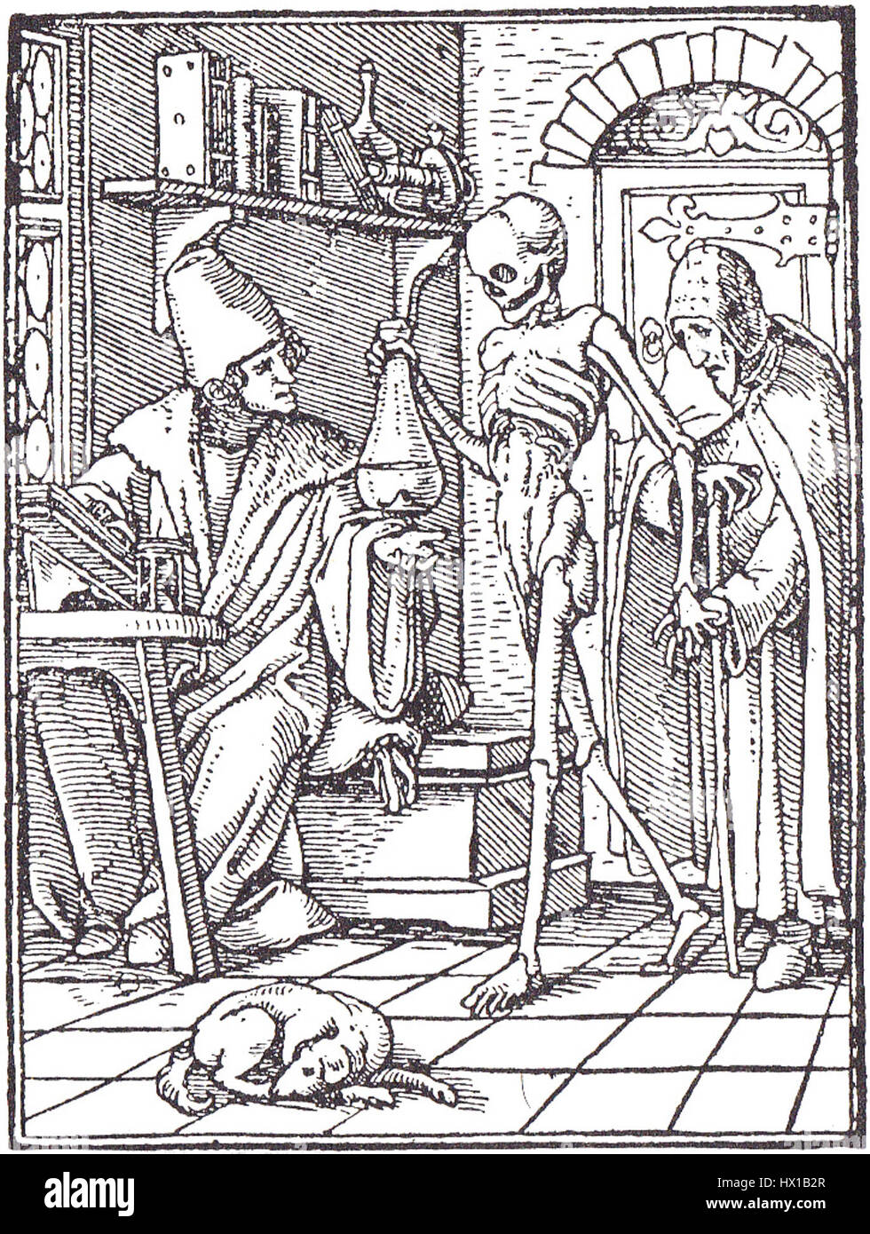 The painting 'Death and the Physician' is a symbolic depiction of the ...