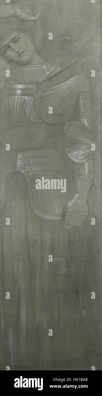 In this 1894 drawing, Fernand Khnopff portrays Britomart, a character ...