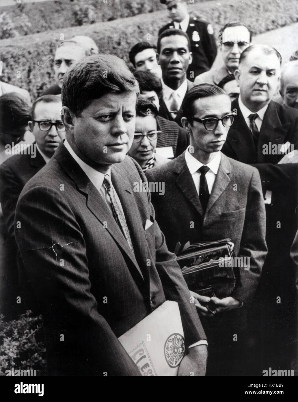 This photograph of President John F. Kennedy during his political ...