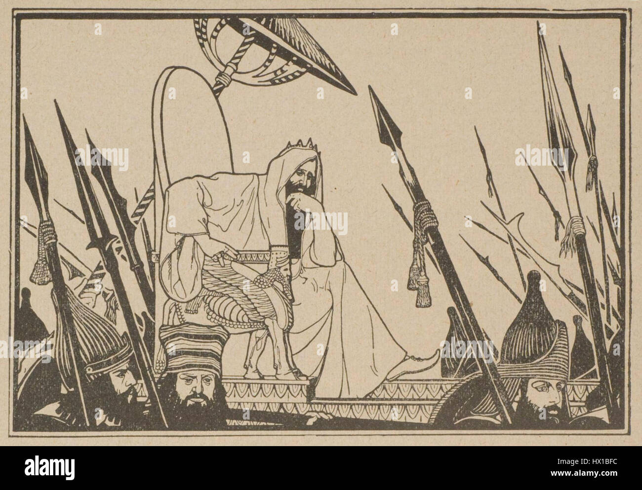 This artwork depicts the biblical story of David with his heroes ...