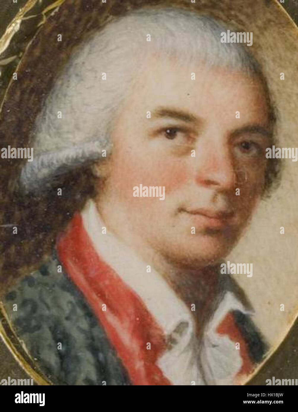 Edward Savage self portrait (cropped Stock Photo - Alamy