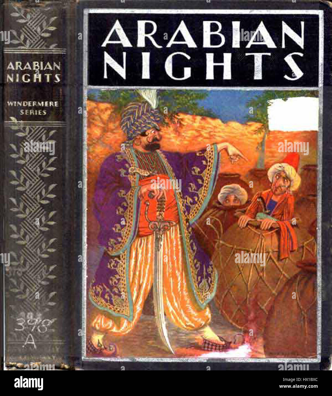 The cover of 'The Arabian Nights Entertainments' (1914) is a ...