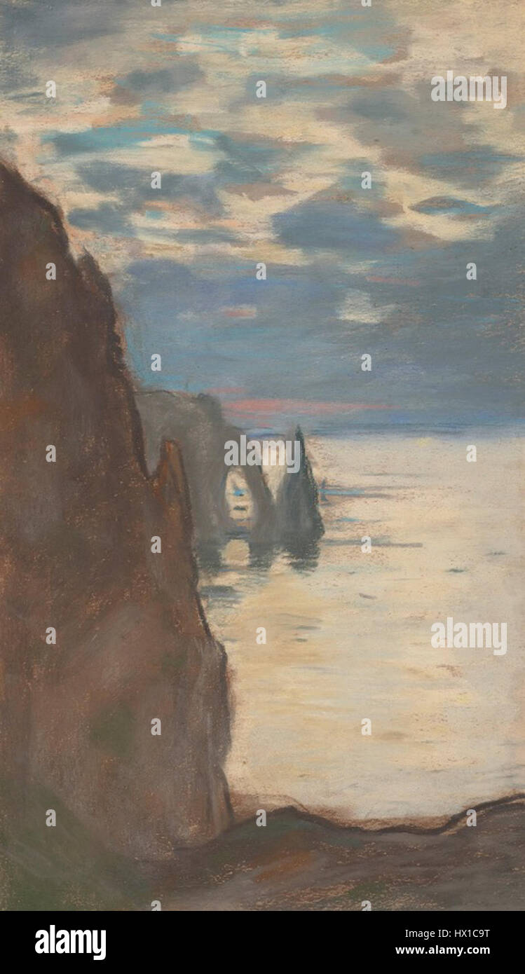 Claude monet cliffs etretat hi-res stock photography and images - Alamy