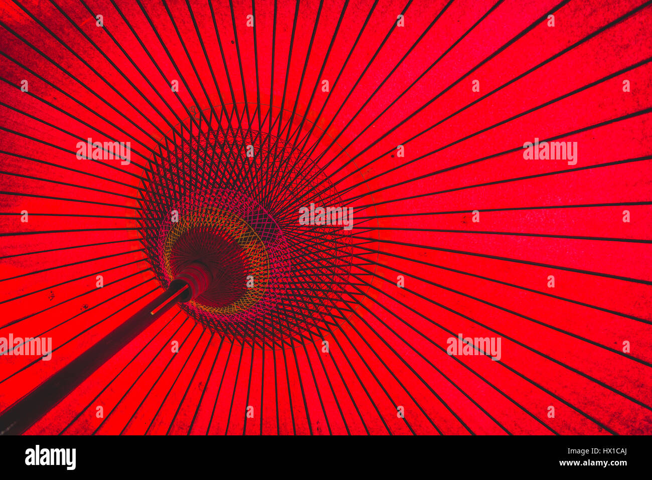 Typical Japanese red umbrella Stock Photo - Alamy