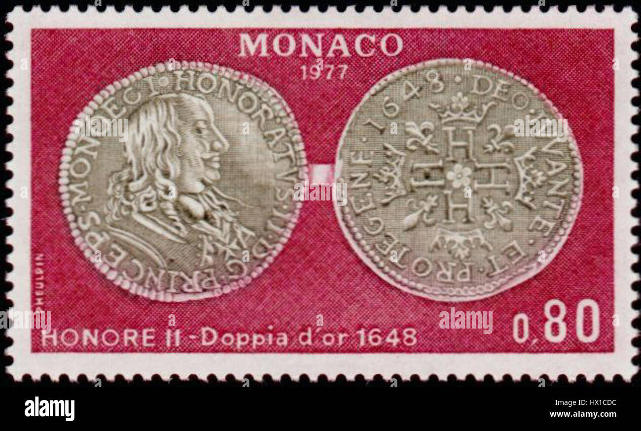 The coins of Honoré II refer to the currency issued by the ruler Honoré ...