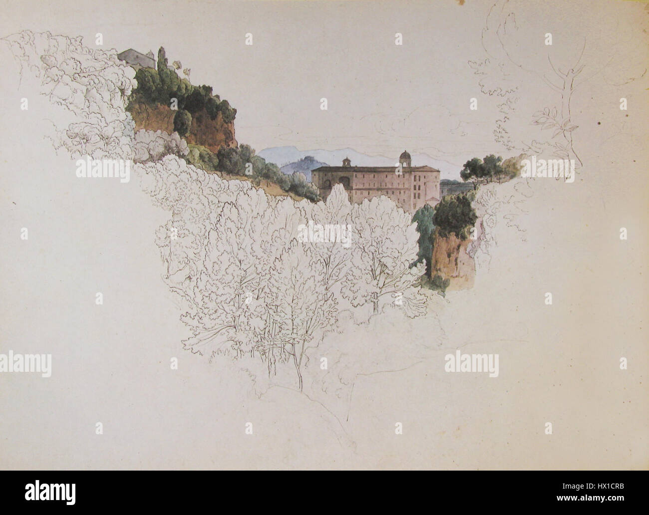 'Italienische Landschaft' (Italian Landscape) is an 1845 painting by ...