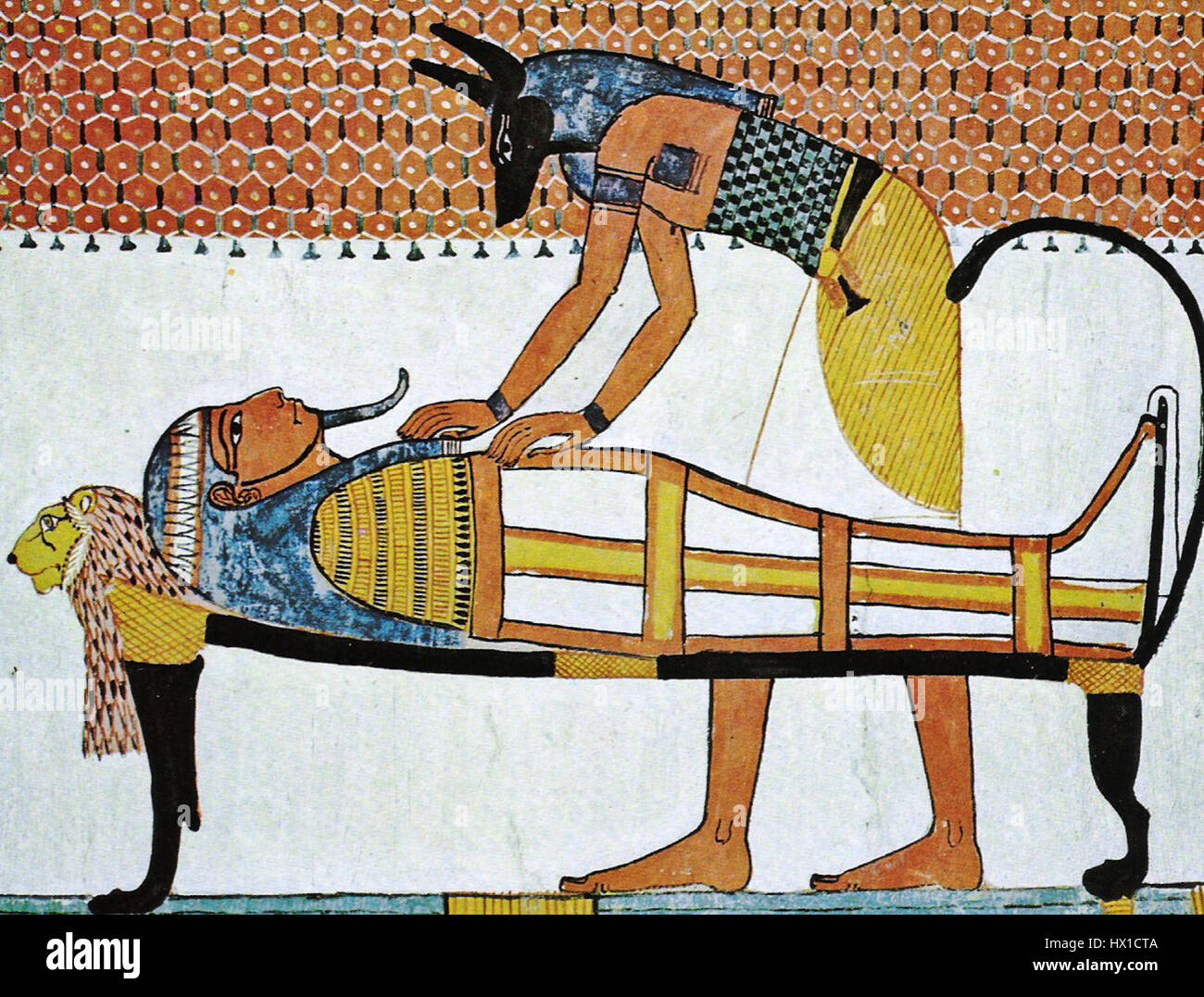 This detail from the tomb of Sennedjem, an ancient Egyptian artisan ...