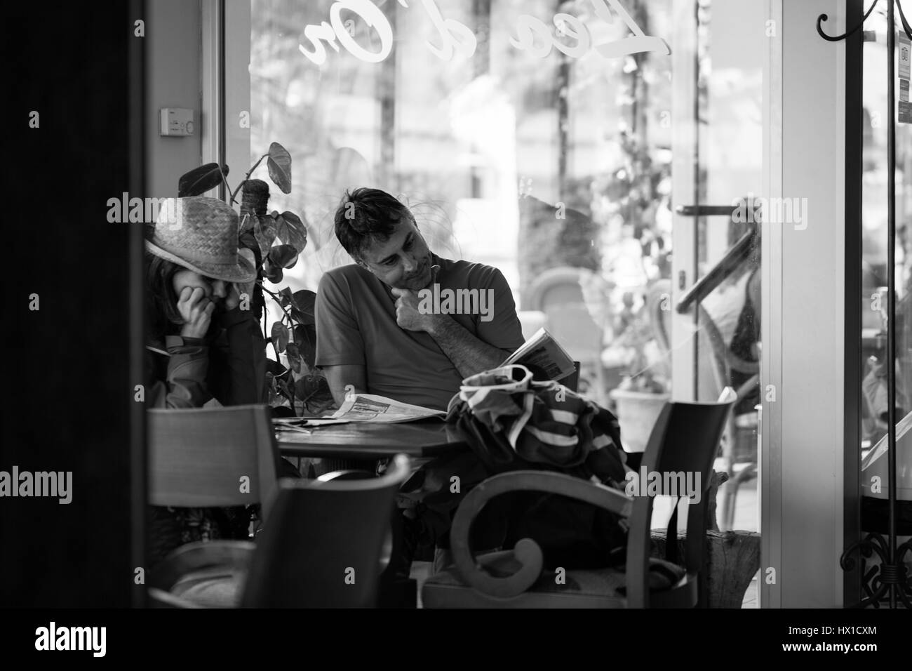 Routine lifestyle Black and White Stock Photos & Images - Alamy