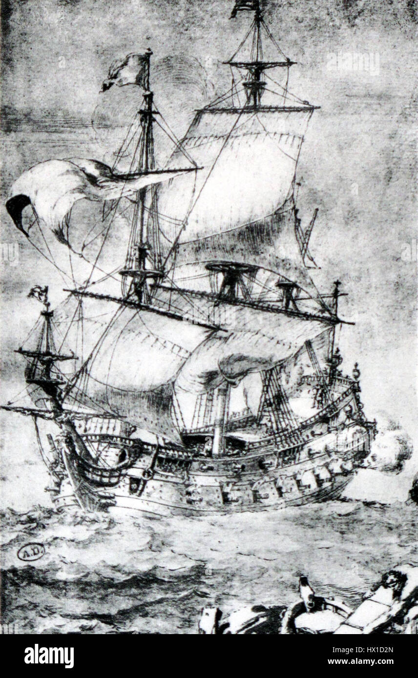 This image refers to a French first-rate ship designed by Pierre Puget ...