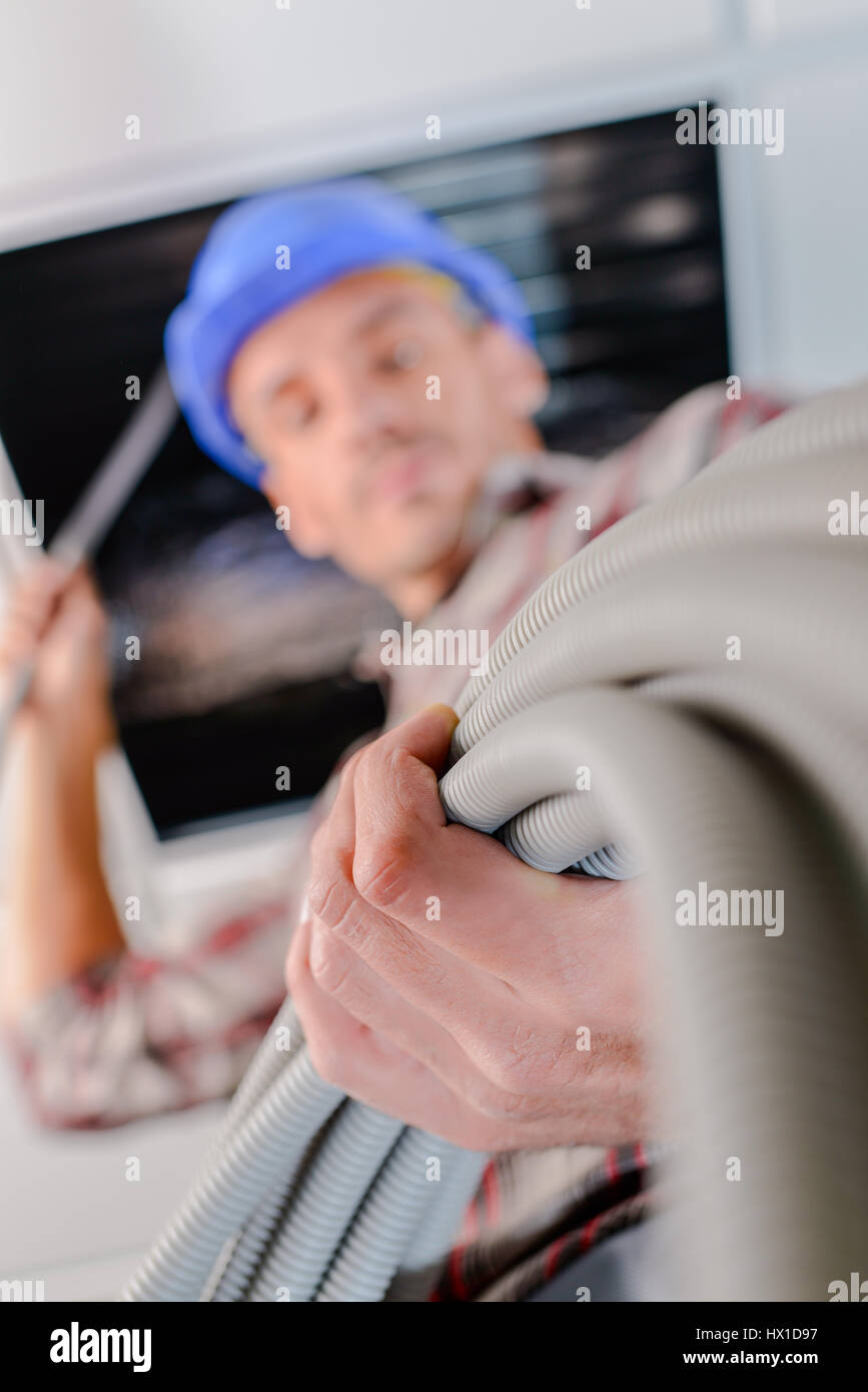 Working up a ladder hi-res stock photography and images - Alamy