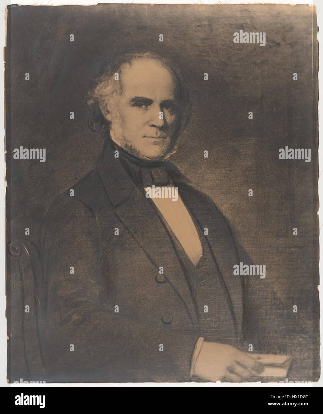 This portrait of Emory Washburn by Moses Wight showcases the detailed ...