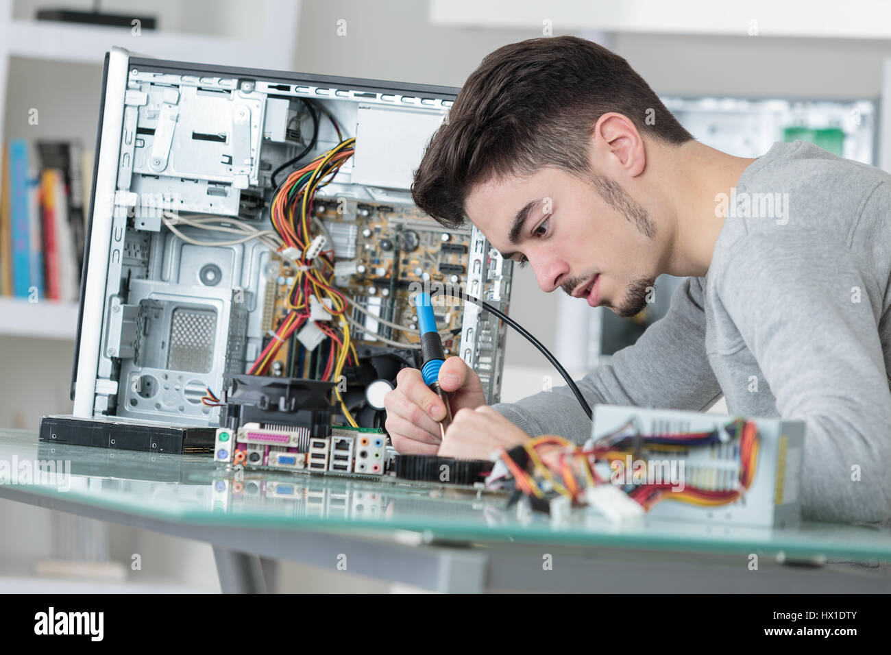 testing the computer knowledge Stock Photo - Alamy