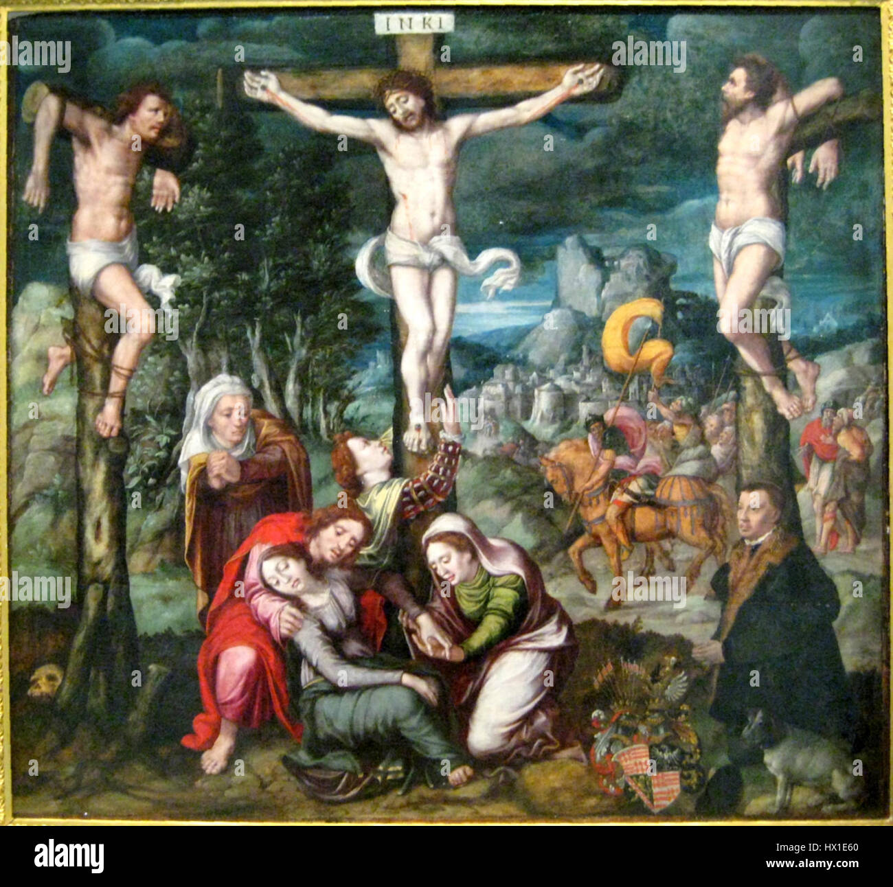 This artwork, attributed to the circle of Bartholomaus Bruyn the Elder ...