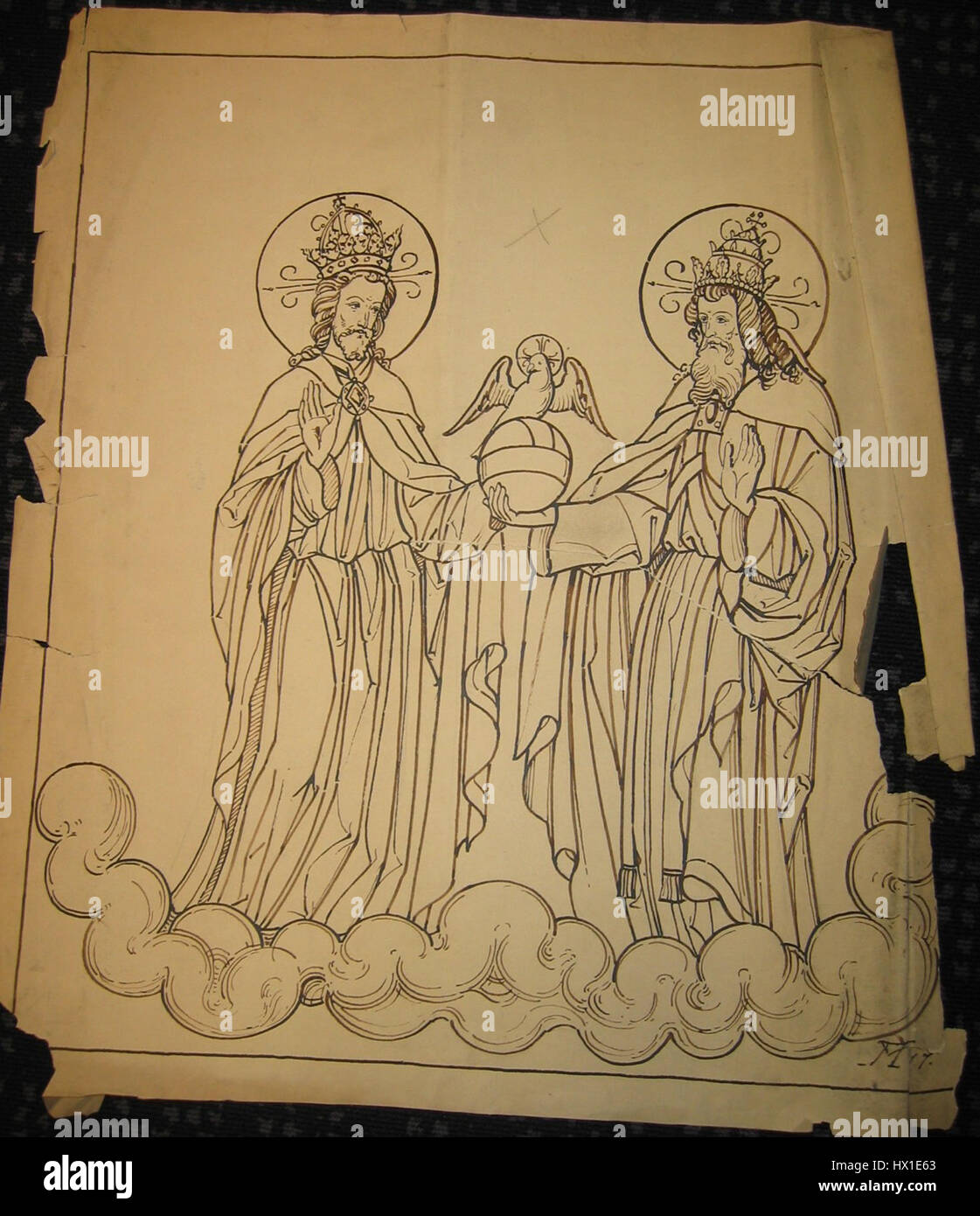 This design for the Holy Trinity, created by Cuypershuis, showcases a ...