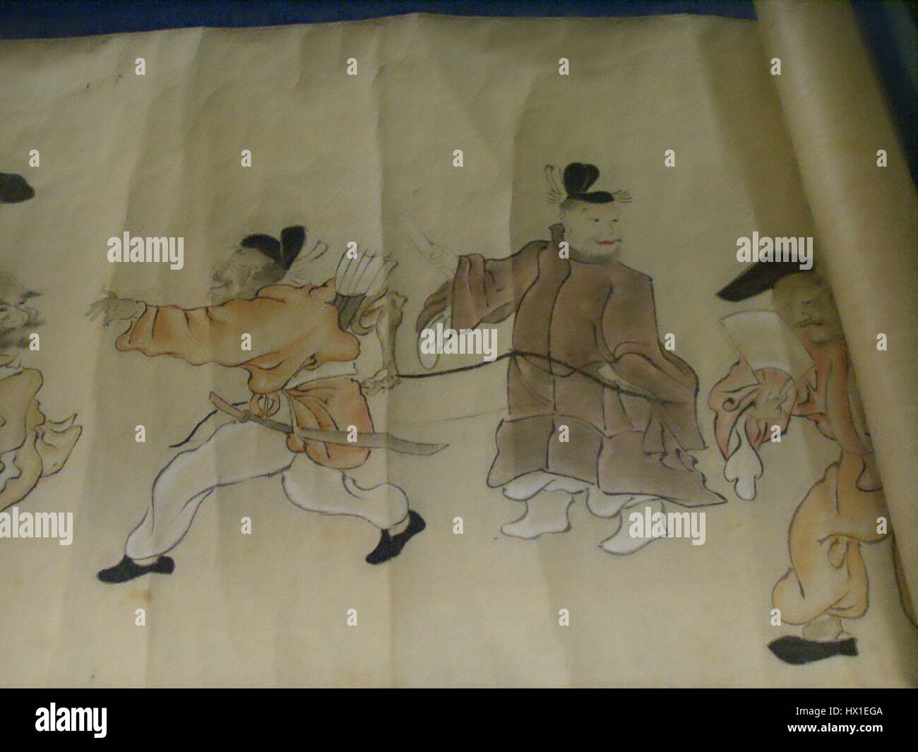 'Giappone XIX secolo, rotolo con gara fallica' refers to a 19th-century ...