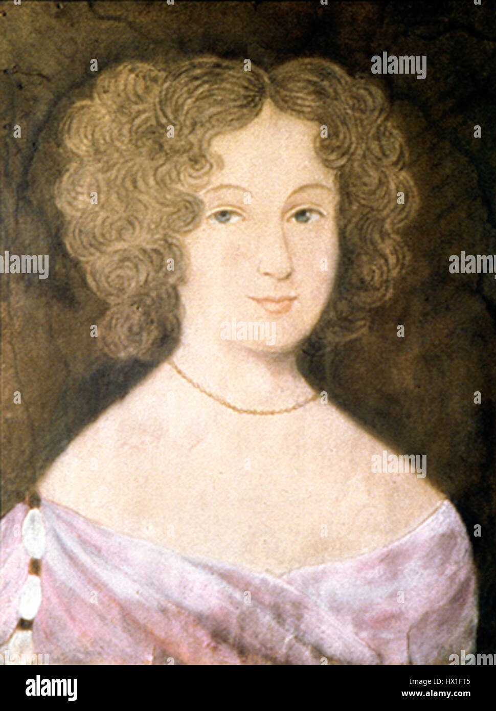 Frances Culpeper, an early American figure, is depicted in this artwork ...