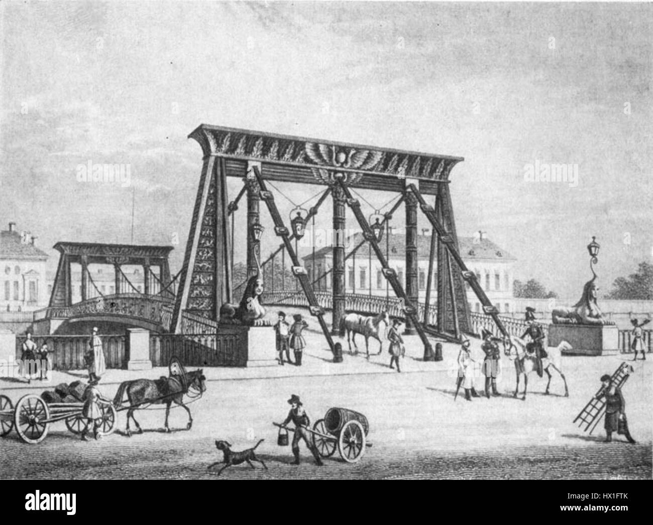 The Egyptian Bridge is an iconic architectural structure, blending ...