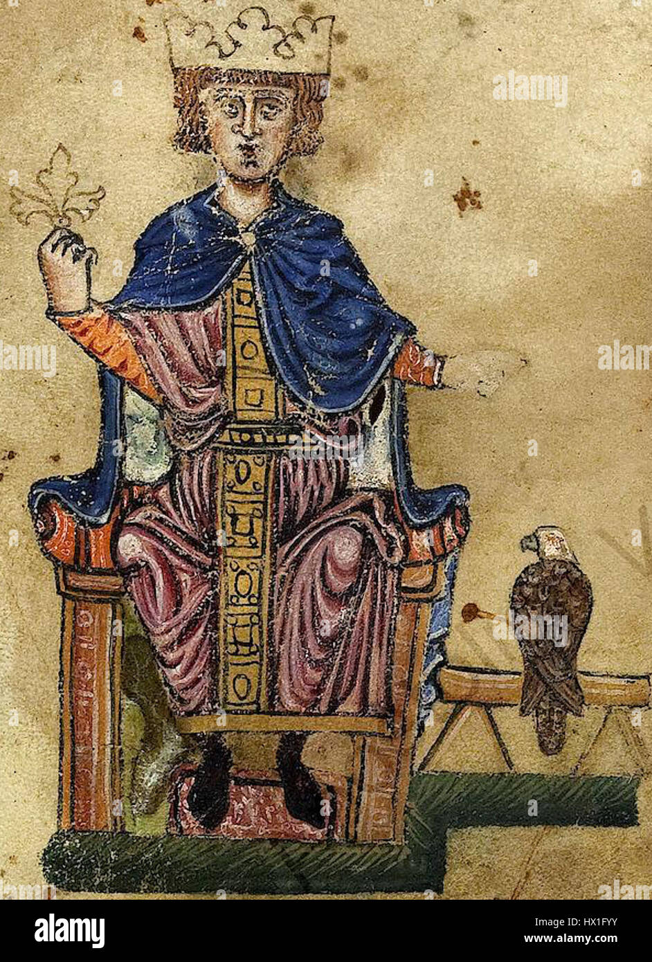 'Frederick II and Eagle' portrays the Holy Roman Emperor Frederick II ...