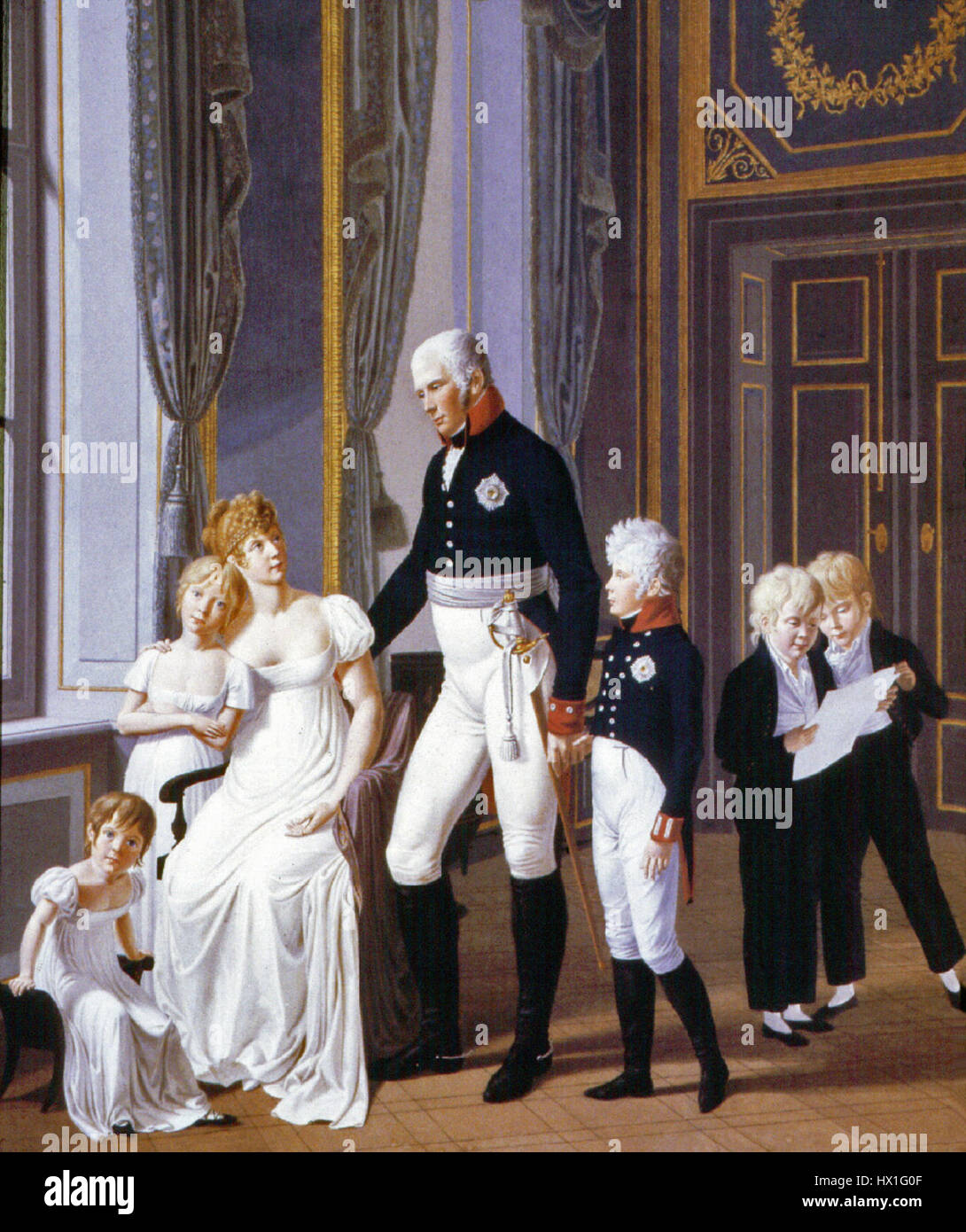 *Friedrich Wilhelm III. und seine Familie* depicts King Friedrich ...
