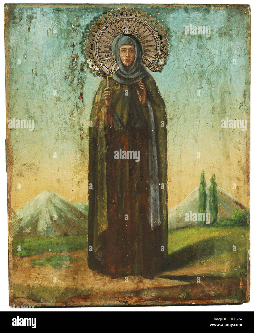 This 19th-century portrait of Eudokia of Heliopolis, painted in Russia ...