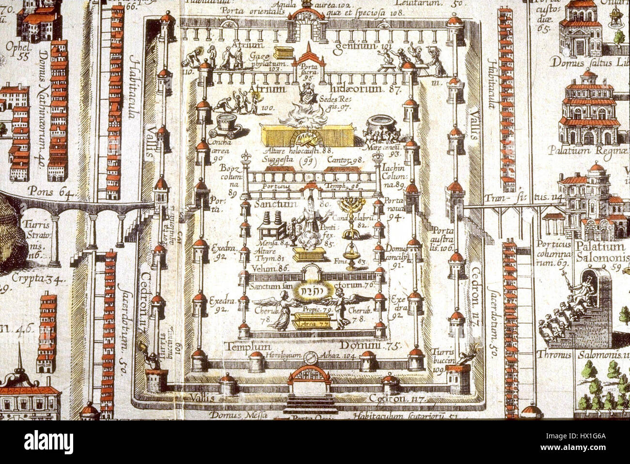 Drawing of the temple of solomon hi-res stock photography and images ...