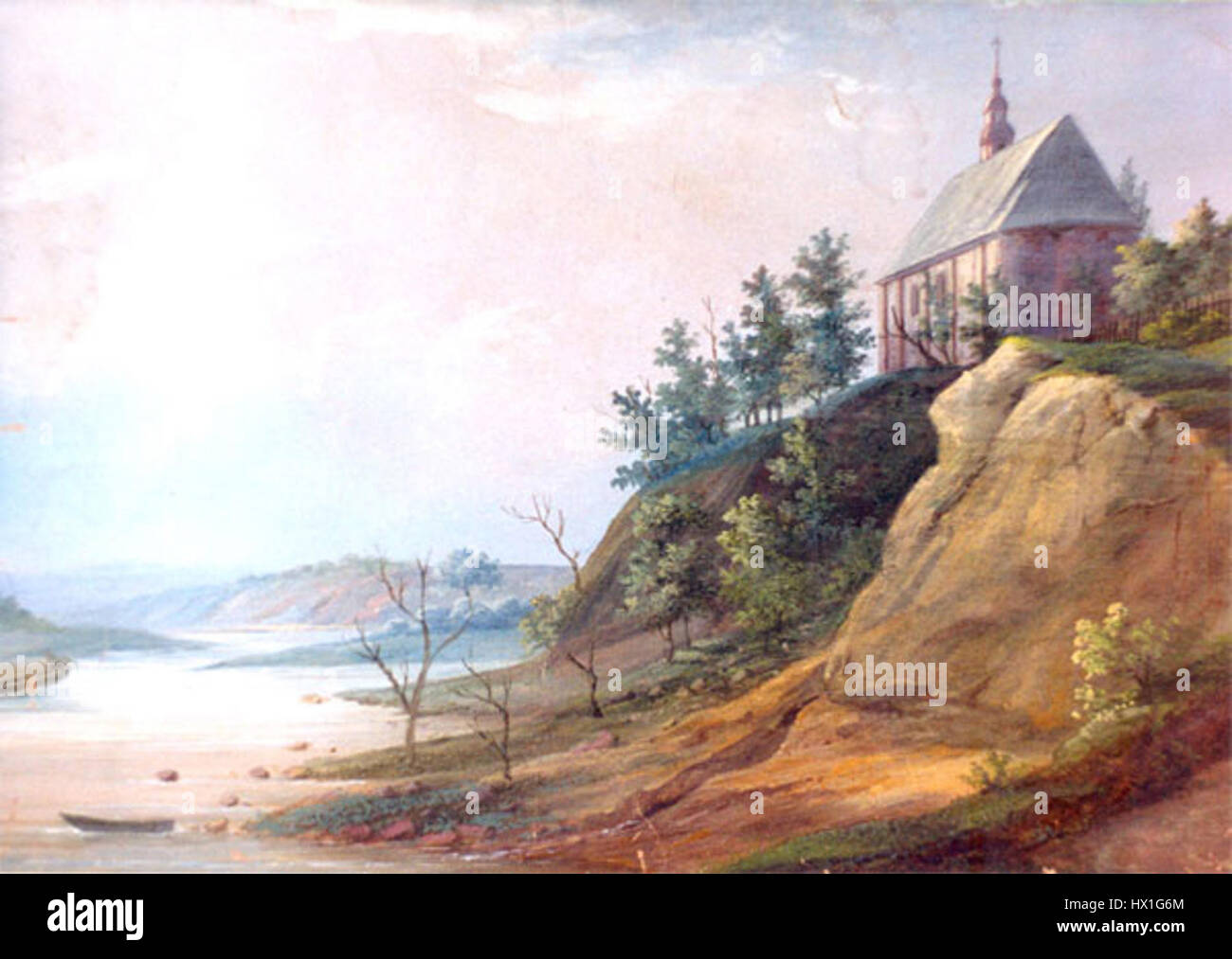 The Church of St. Boris and Gleb in Grodno is depicted in this ...