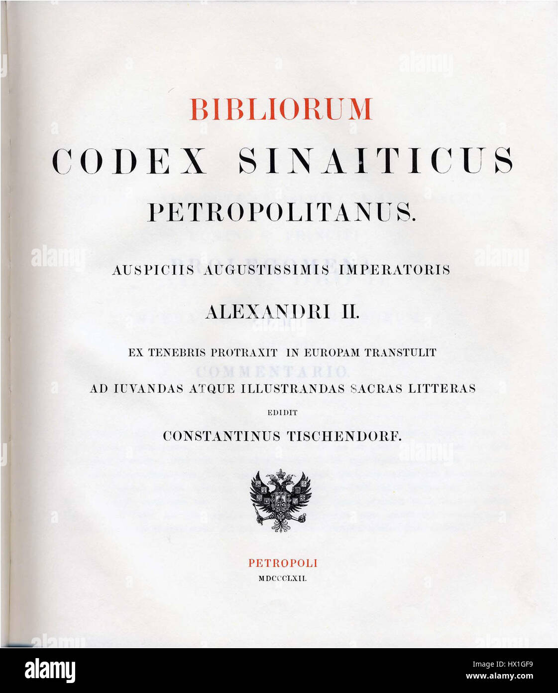 The 'Codex Sinaiticus Petropolitanus' is an ancient manuscript, part of ...