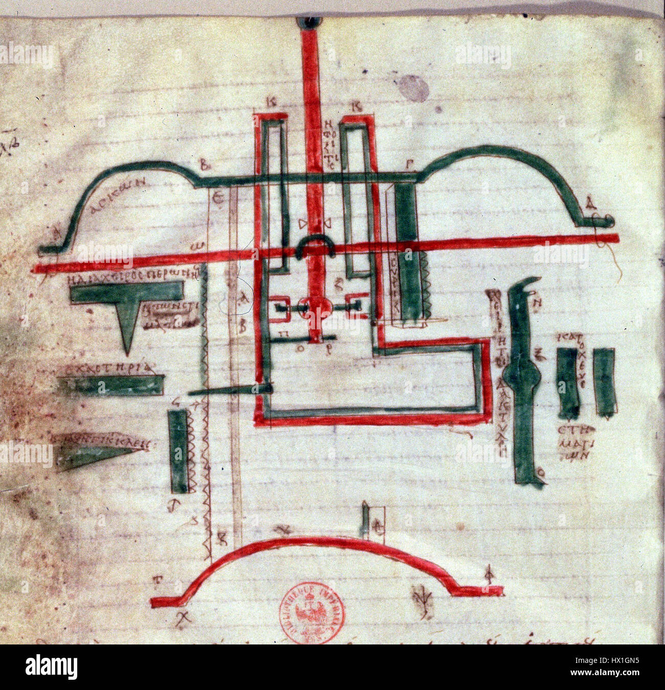 The 'Gastraphetes, Copy M' is a drawing from the Codex Parisinus ...