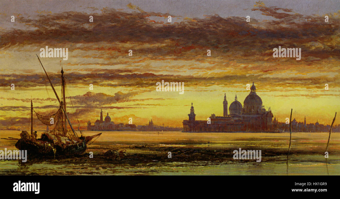 'Sunset Sky Salute and San Giorgio Maggiore' by Edward William Cooke ...