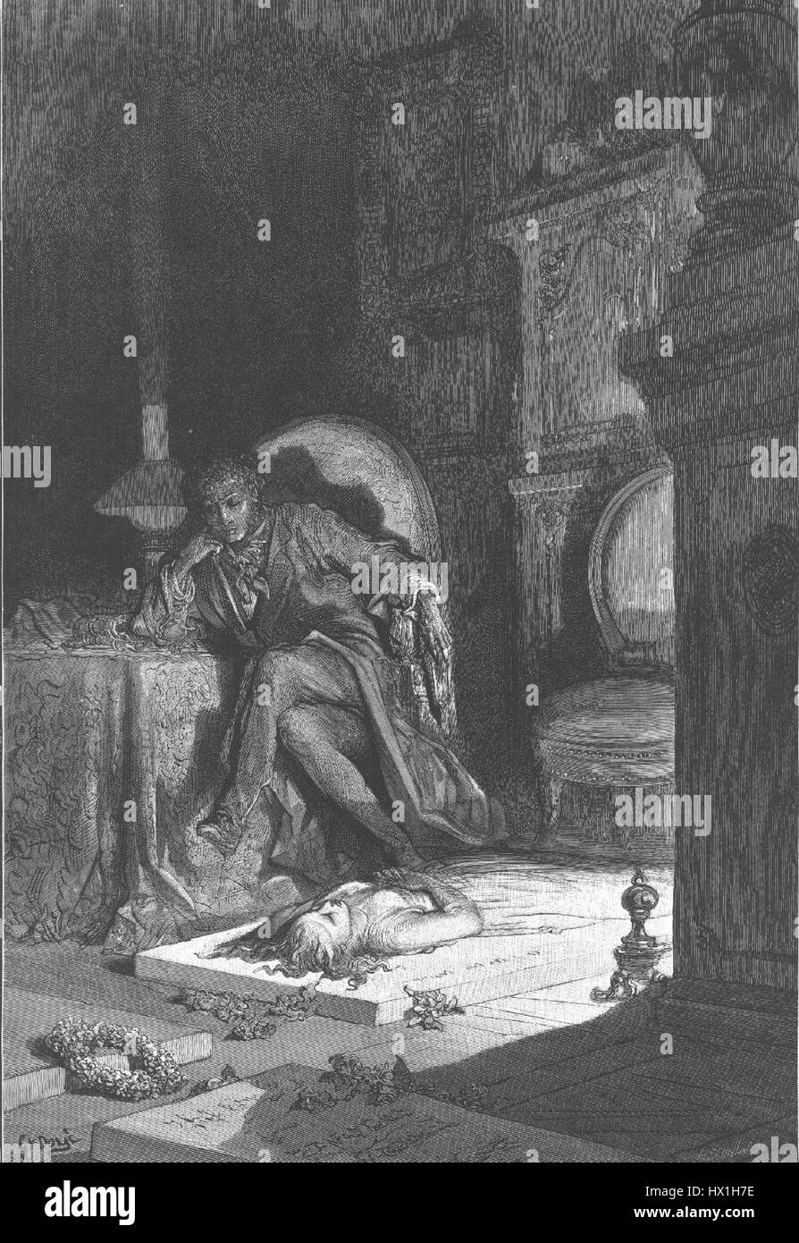 Gustave Doré's illustration of Edgar Allan Poe's 'The Raven' from 1884 ...