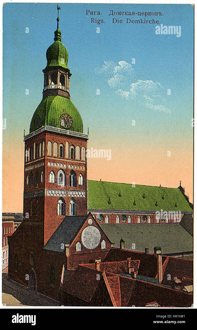 Dome Cathedral in Riga is a prime example of medieval architecture ...