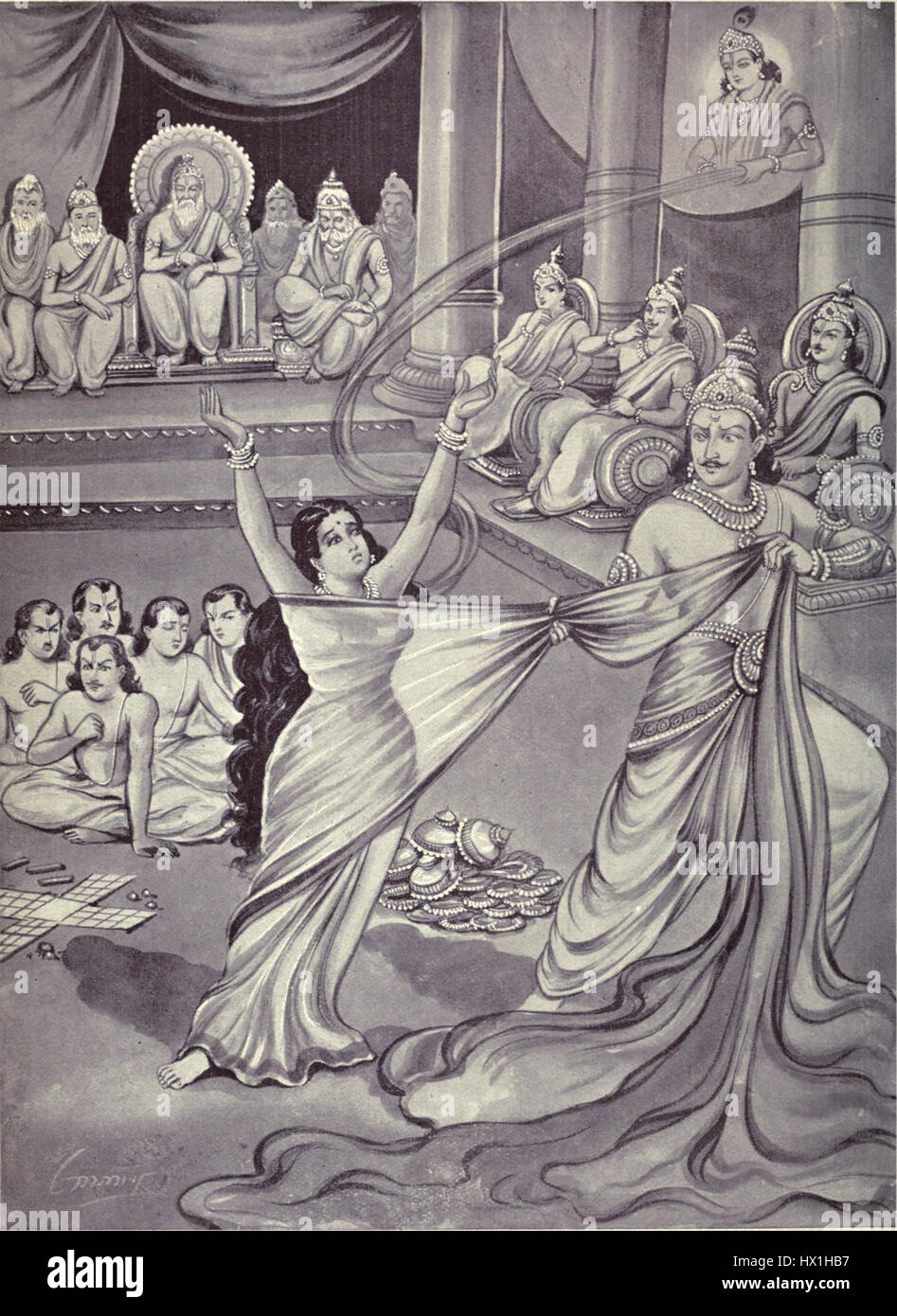 Draupadi painting hi-res stock photography and images - Alamy