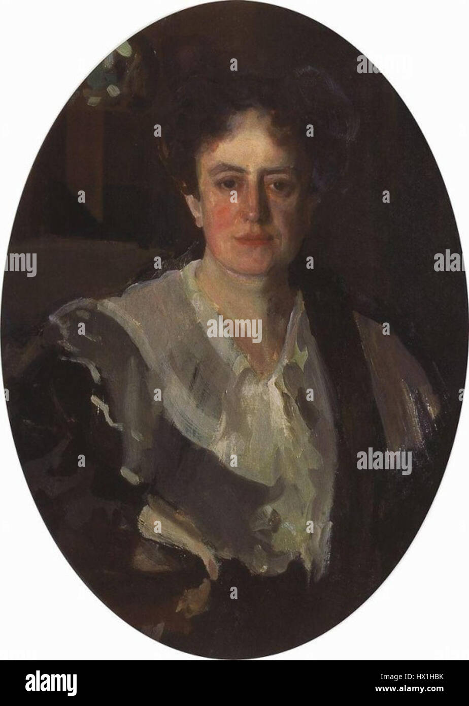The portrait of E.N. Zvantseva by K. Somov from 1903 is a significant ...