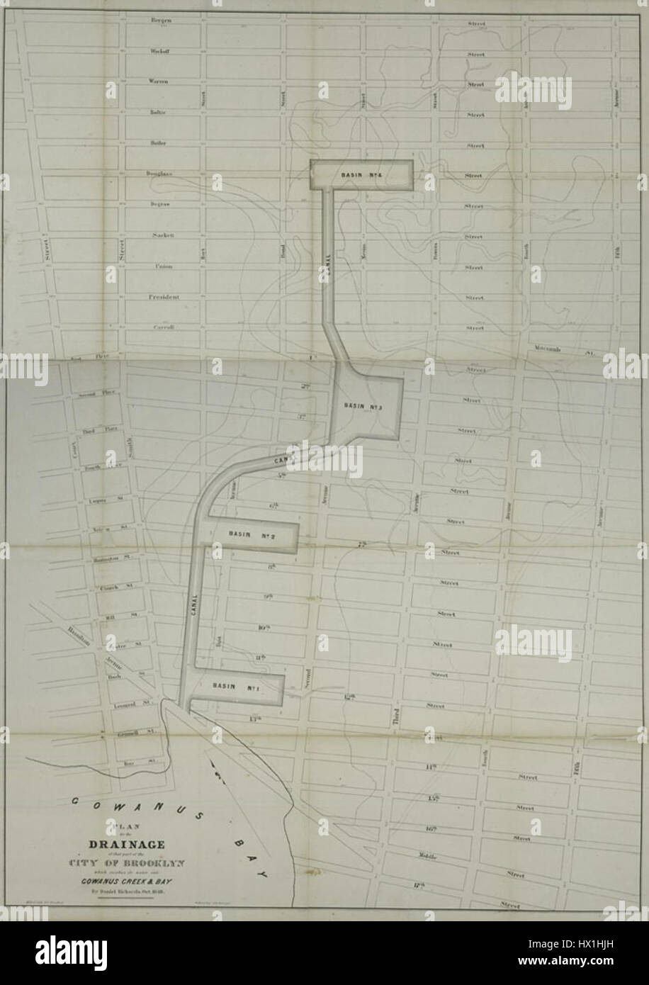 The Gowanus Plan is a historical map or architectural design ...